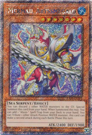 Mermail Abyssmegalo - RA04-EN191-PSR - (V.4 - Platinum Secret Rare) 1st Edition