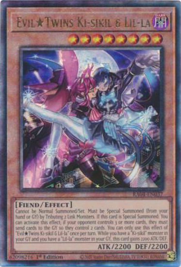 EvilTwins Ki-sikil & Lil-la - RA04-EN037-CR - (V.6 - Collector's Rare) 1st Edition