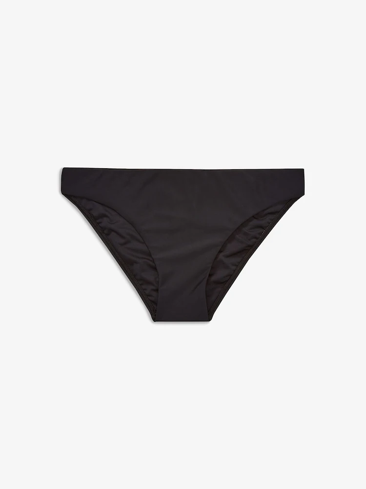 Crno - Ruched Side High Leg Bikini Bottoms