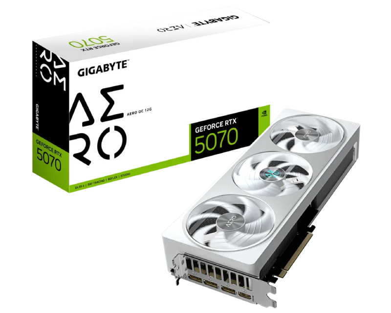 GIGABYTE nVidia GeForce RTX 5070 AERO 12GB 192bit GV-N5070AERO OC-12GD rev. 1.0 grafička karta