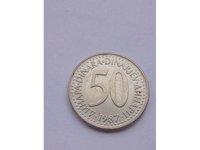 50 Dinara 1987.g - SFRJ -
