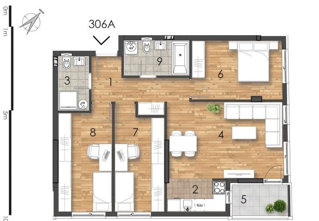 NOVI SAD - TELEP - 79. 39 m2