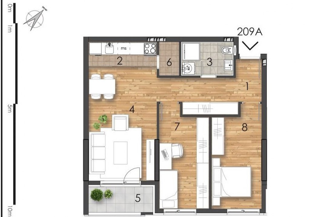 NOVI SAD - TELEP - 64. 85 m2