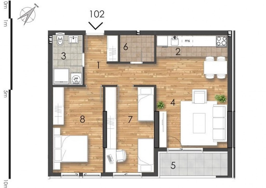 NOVI SAD - TELEP - 69. 90 m2