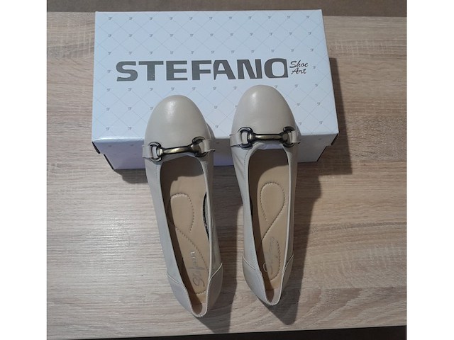 Nove bež krem kožne baletanke sa šnalom elegantne 39
