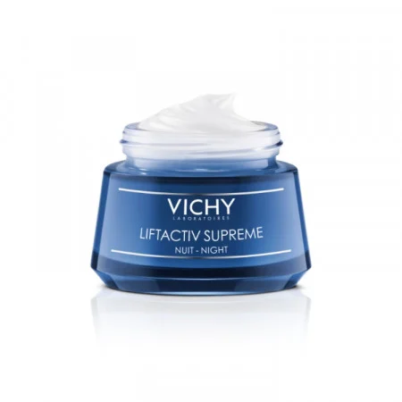 VICHY LIFTACTIV SUPREME NIGHT Noćna nega za korekciju bora i čvrstine kože, za osetljivu kožu, 50 ml