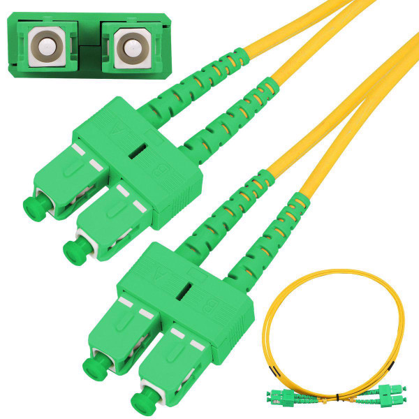 Extralink Patchcord SC/APC-SC/APC SM G.652D Duplex 3.0mm 1.0m PVC ( 5718 )