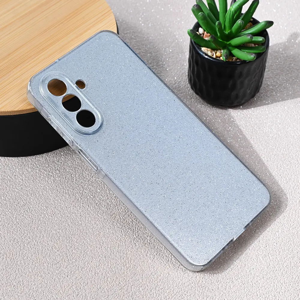 Maskica za Samsung Galaxy A26 5G srebrna Sparkle Dust