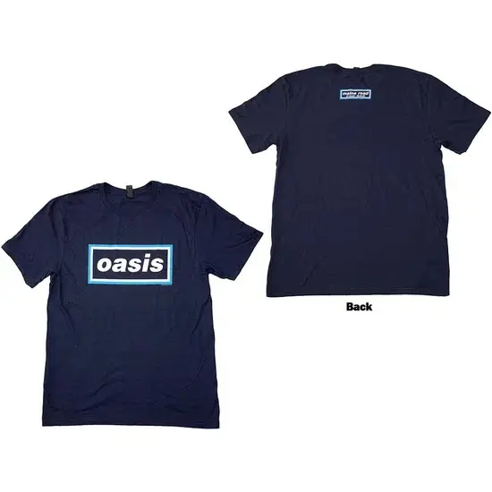 Majica Oasis Maine Road Event Logo, Tamnoplava