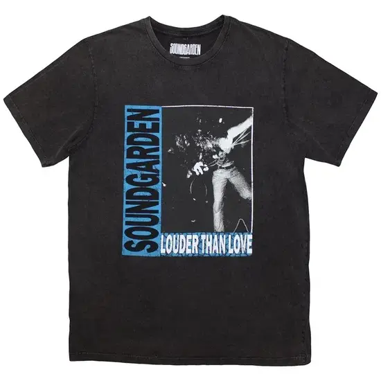 Majica Soundgarden Louder Than Love Stone Wash, Crna