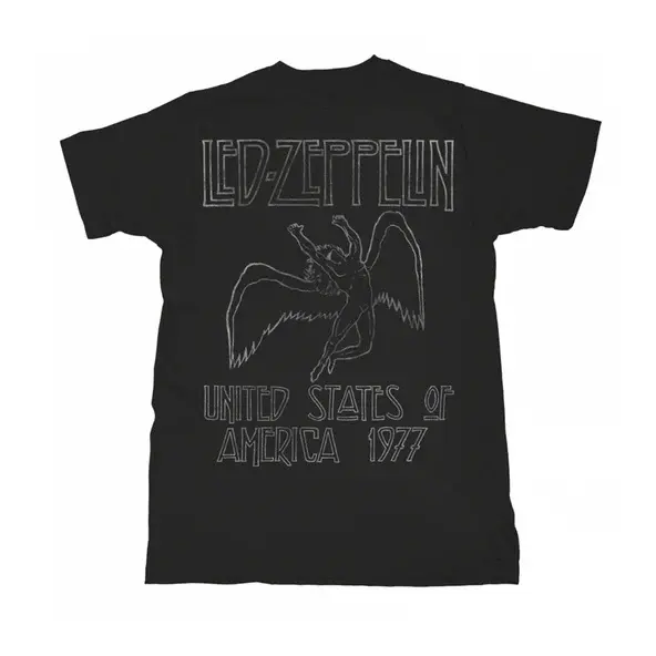 Majica Led Zeppelin USA '77, Crna
