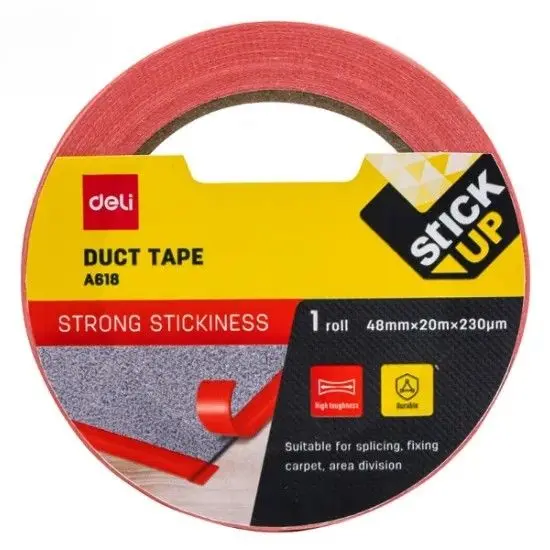 DELI Duct Traka 48mmx20m - 230Mic Ea618, Crvena