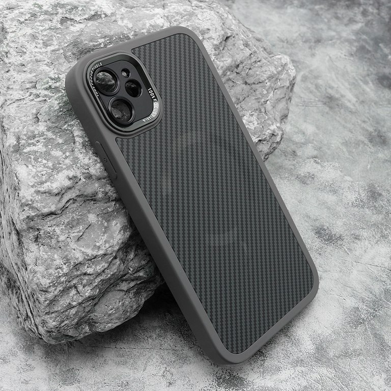 Zastitna maska (futrola) CARBON MagSafe - iPhone 11 (6.1) siva (small camera) (MS)