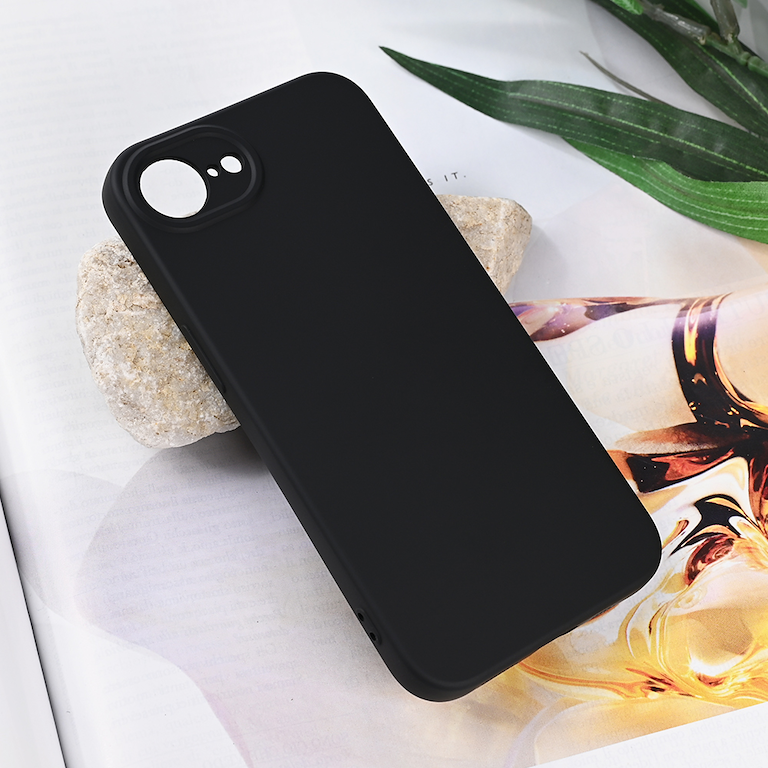 Zastitna maska (futrola) Teracell Soft Velvet - iPhone 16e 6.1 crna