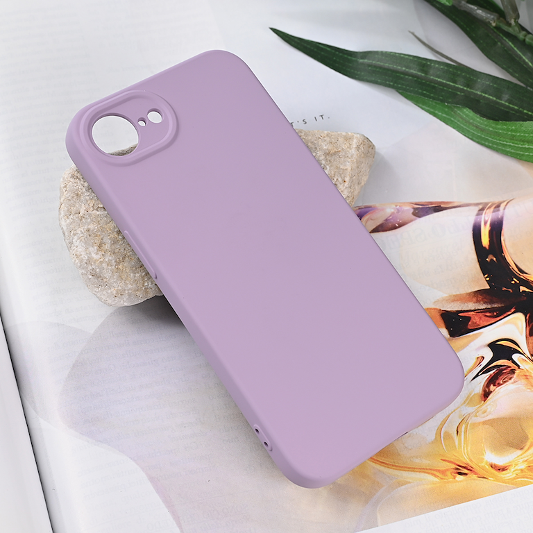 Zastitna maska (futrola) Teracell Soft Velvet - iPhone 16e 6.1 ljubicasta