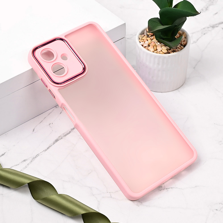 Zastitna maska (futrola) Shining Camera - Samsung A065F Galaxy A06 4G roze