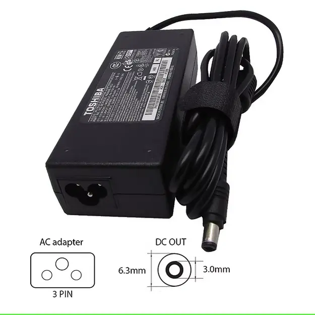 TOSHIBA Adapter za laptop 75W-TS03, 15V-5A, 6.3x3.0mm