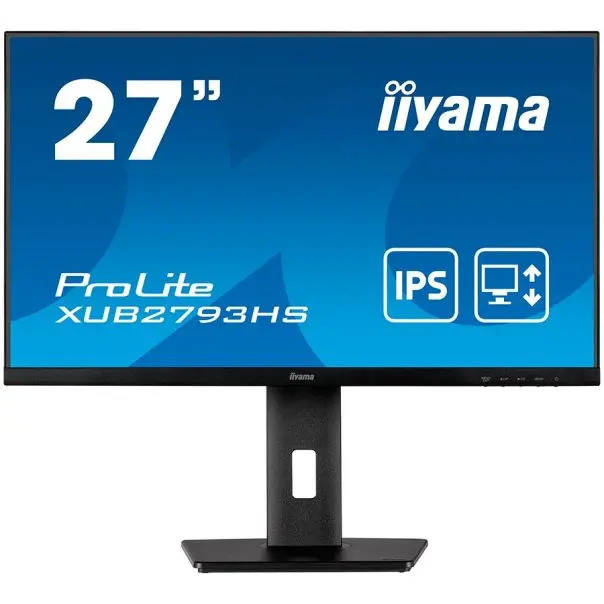 IIYAMA Monitor ProLite XUB2793HS-B6, IPS FHD, 100 Hz, Crni