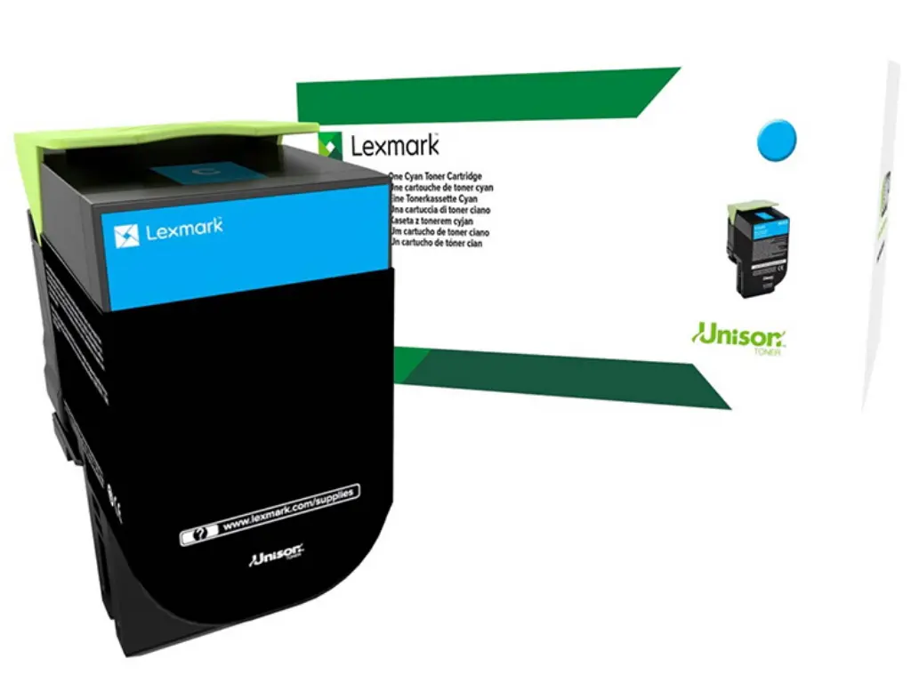 LEXMARK Toner 808XE Corporate cijan