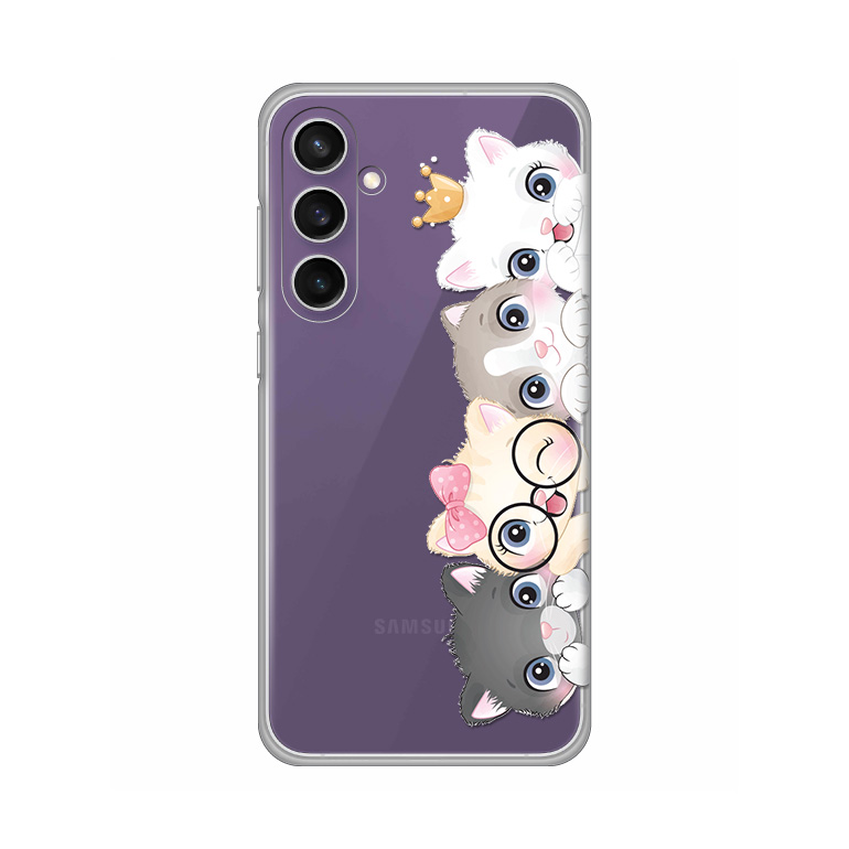 Zastitna ultra tanka (skin) maska / futrola PRINT - Samsung S711 Galaxy S23 FE Cats