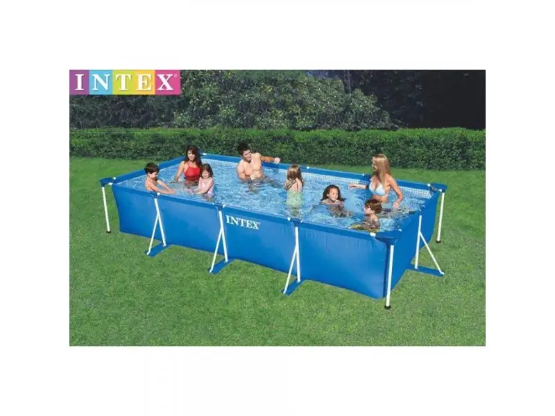 INTEX RECTANGULAR FRAME BAZEN SA METALNIM OKVIROM 4.50 X 2.20 X 0.84 M