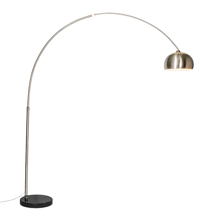 Lampa u obliku luka od čelika sa metalnom lampom 33 cm podesiva - XXL