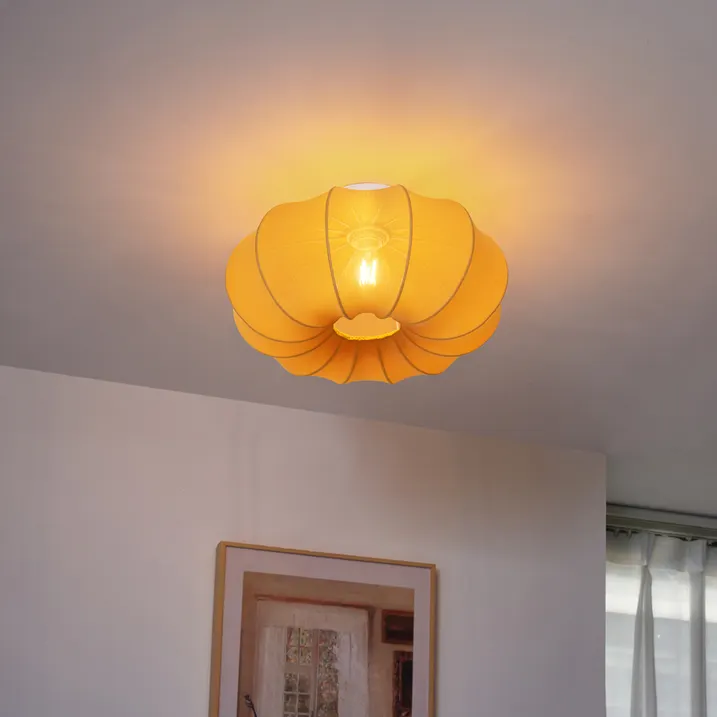 Japandi plafonska lampa zlatna 37cm - Plu Asyesha