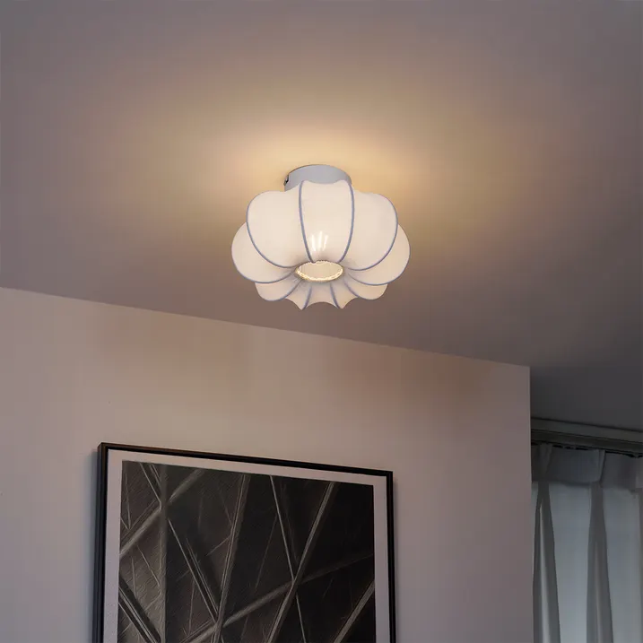 Japandi Plafonska Lampa Bela 27cm - Plu Asyesha