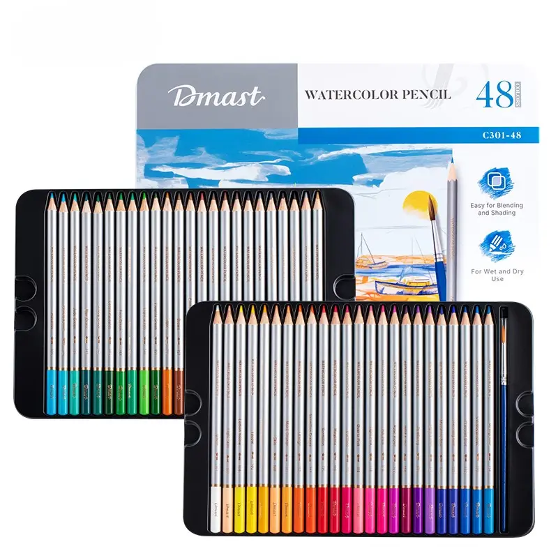 Dmast Set drvenih vodenih bojica Pebeo EC301-48, 48 komada