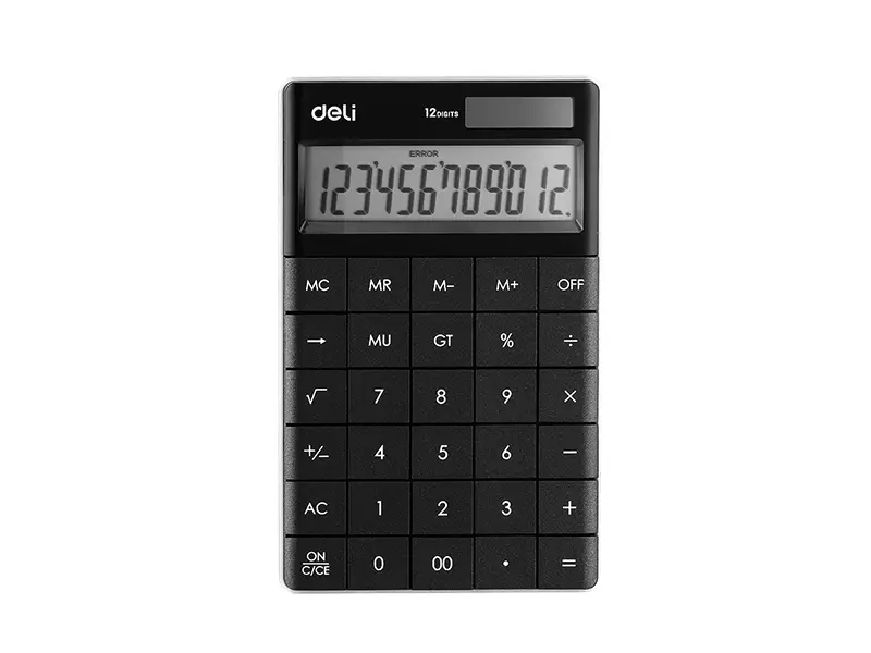 DELI Kalkulator E1589P, Crni