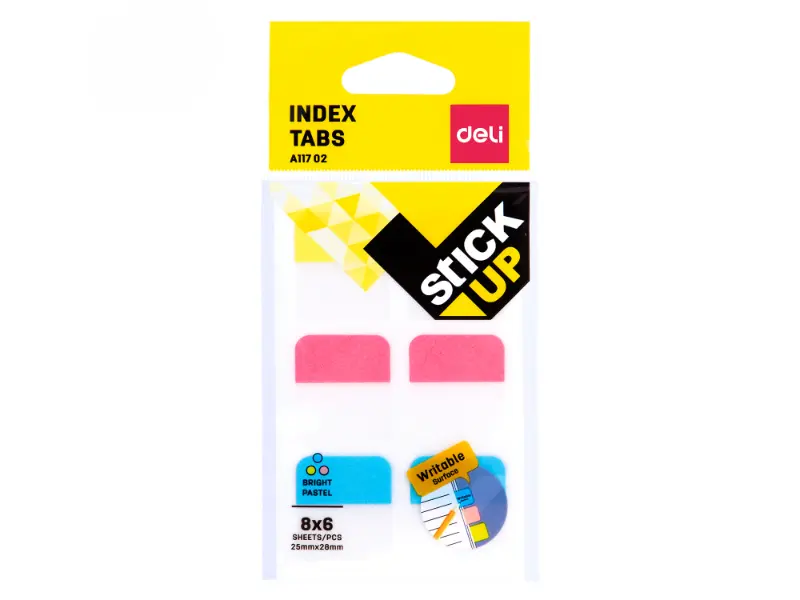 Deli Stikeri za indeksiranje EA11702 25x28mm, 8 listova, 6 komada