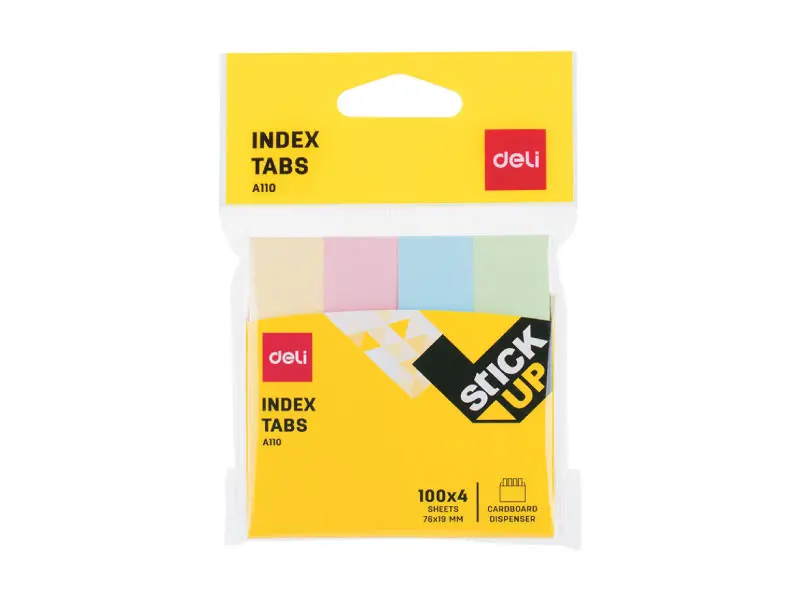 Deli Stikeri za indeksiranje EA11202, 76x19mm, 100 listova, 4 komada