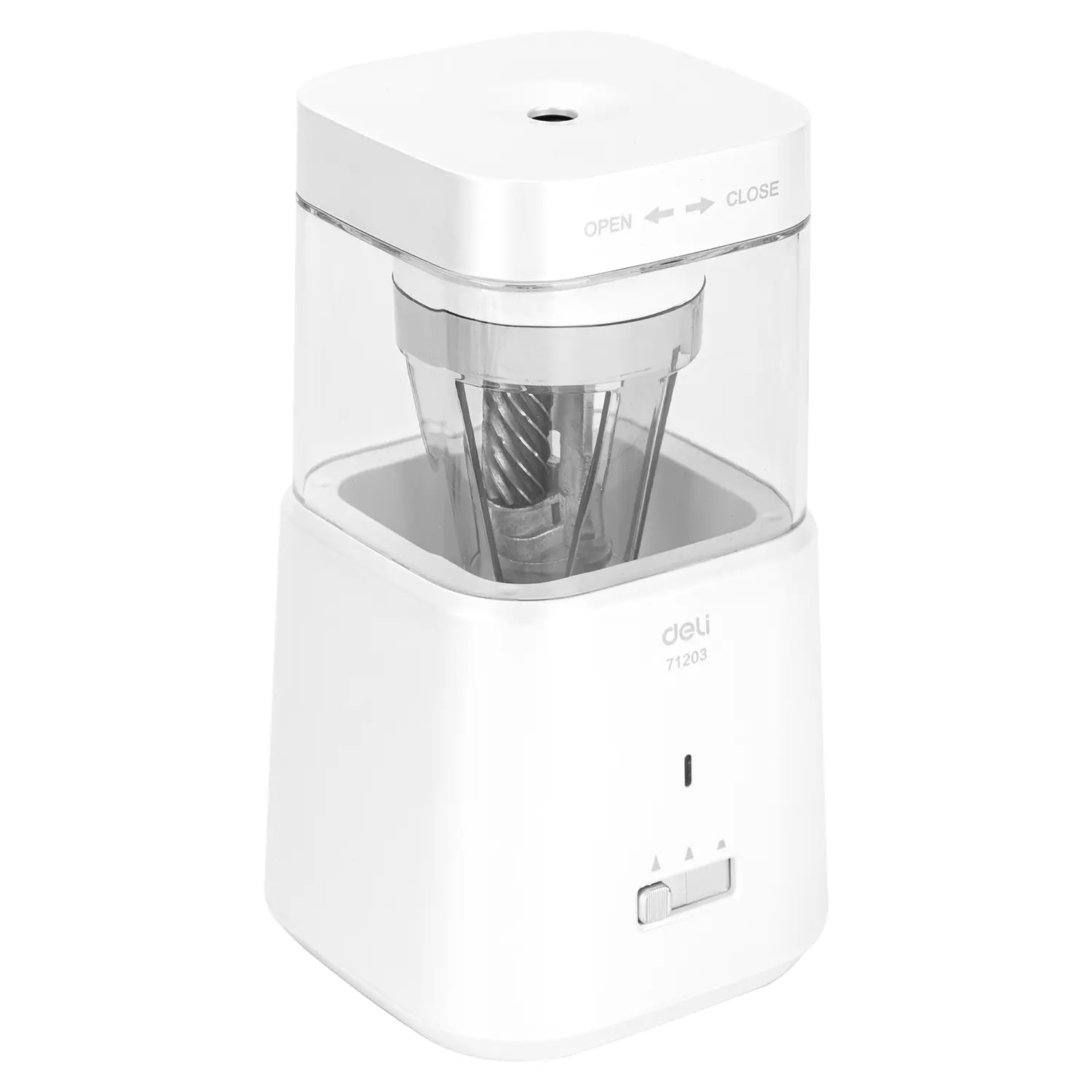 DELI Električni rezač za olovke E71203-WH, Beli