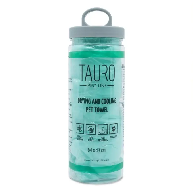 TAURO PRO LINE Peškir za ljubimce Drying & Cooling, 64x43cm, Zeleni