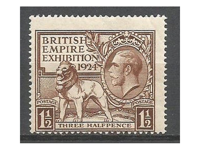 Velika Britanija,Izložba britanske imperije 1924.,čisto