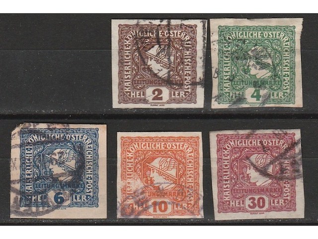 Austria, Austrija - 1916 - Newspaper stamps