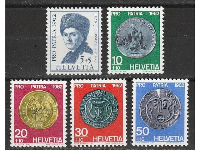 Switzerland, Švajcarska - 1962 - Pro Patria - MNH