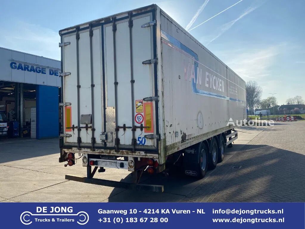 Van Hool Closed box / SAF + Drum / Hard-Wood Floor furgon poluprikolica