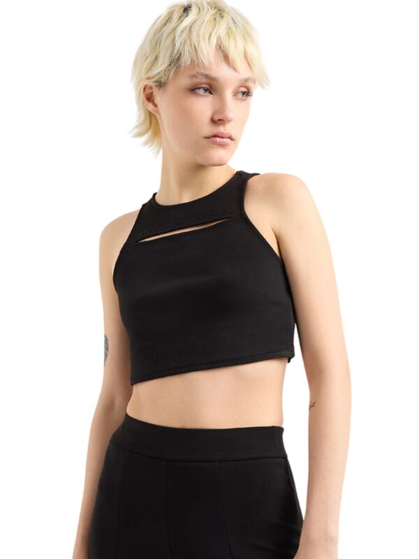 Armani Exchange - Crni crop top