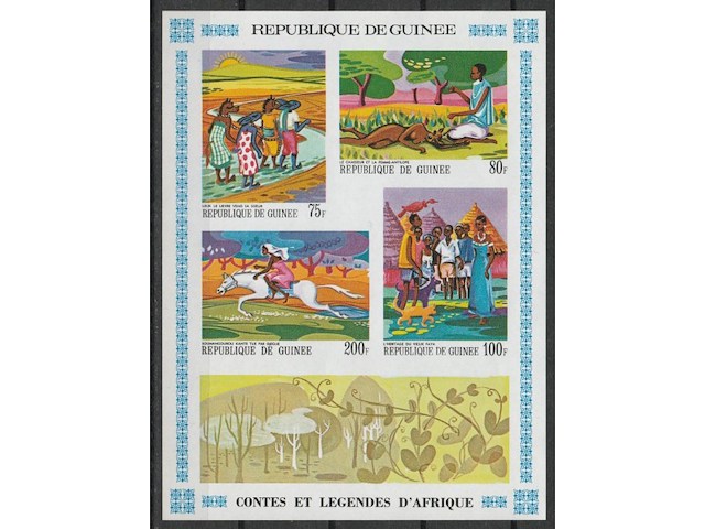 Guinea - 1968 - African Legends - MNH