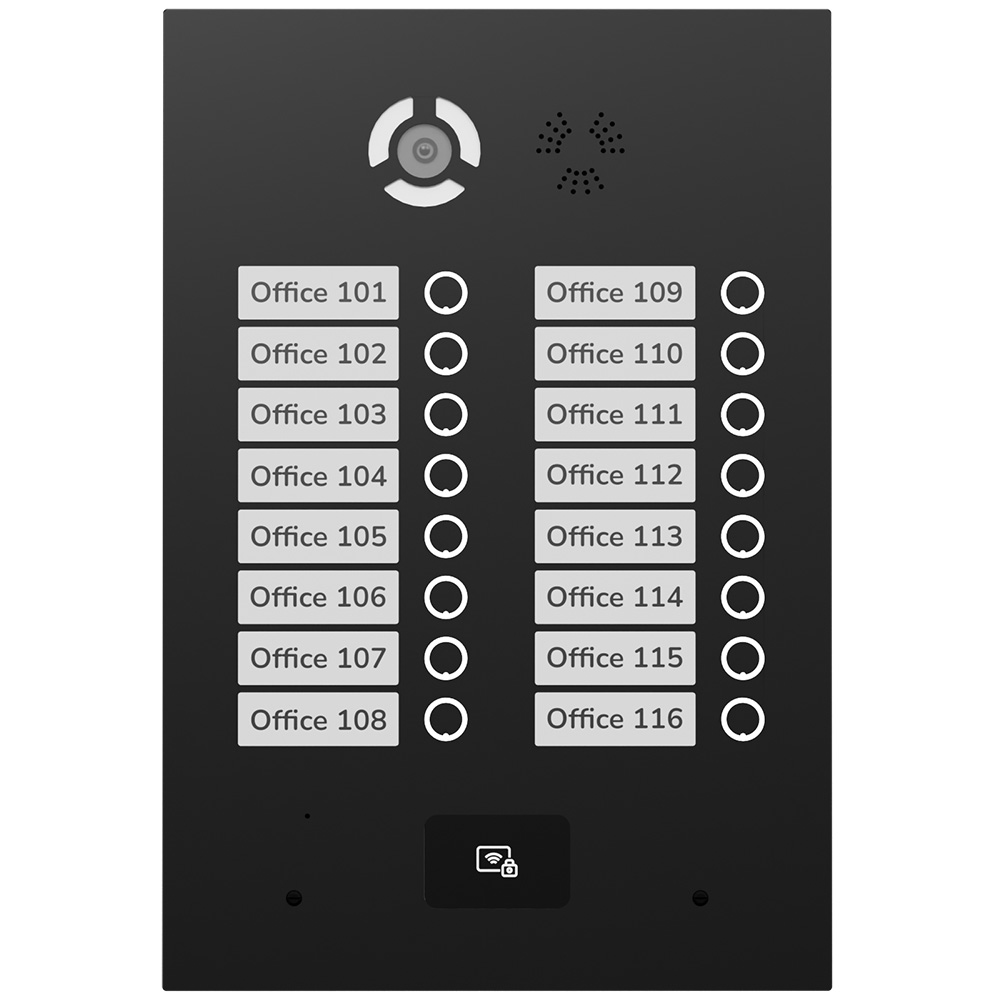 Pozivna tabla, 2MP, do 12b stanova, Wiegand