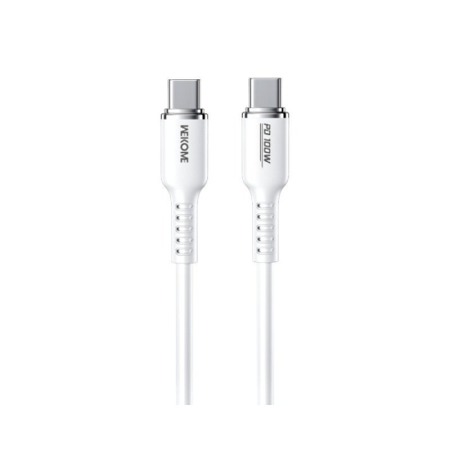 WDC-11 Kabl 3.1 USB tip C M/M 1.2m, za Super brzo punjenje 100W/480Mbps, Silicon Soft, beli
