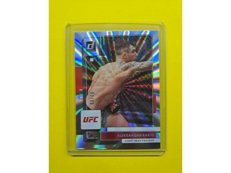 Aleksandar Rakić Silver Laser /99 UFC DONRUSS