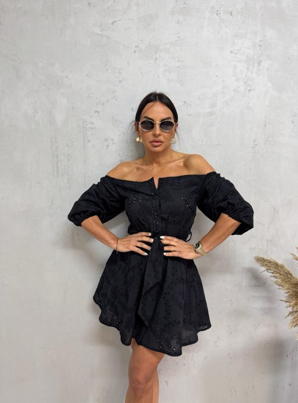 TABITHA BLACK boho haljina sa vezenim detaljima