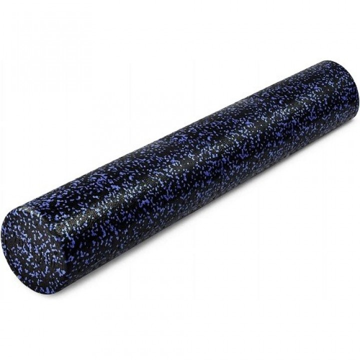 ROLER ZA MASAŽU 90 CM - GLATKI (CRNI SA PLAVIM TAČKAMA)