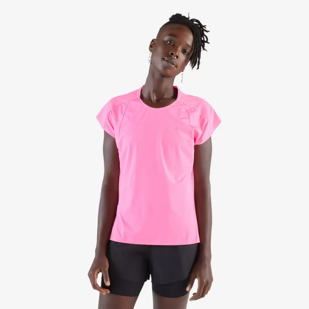 MAJICA ZA TRČANJE KIPRUN RUN 900 ŽENSKA LAGANA - ROZE