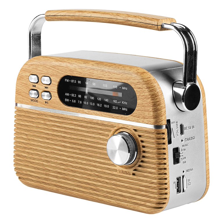 Radio i bežični zvučnik, 3W RETRO TUNE