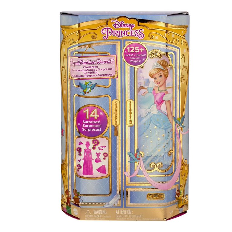DISNEY PRINCESS FASHION REVEAL LUTKA CINDERELLA