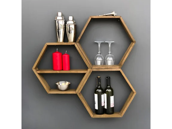 Hanah Home Zidna polica Hex004