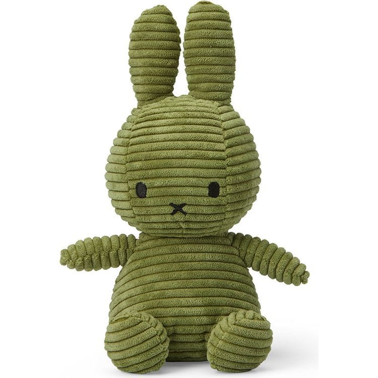 Miffy plišani zeka Eco Corduroy 23cm Olive Green